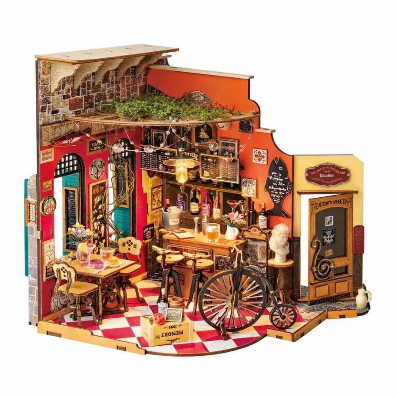 Robotime - Cheers Bar & Dining, 3D slagalica - DG173 | Minimals