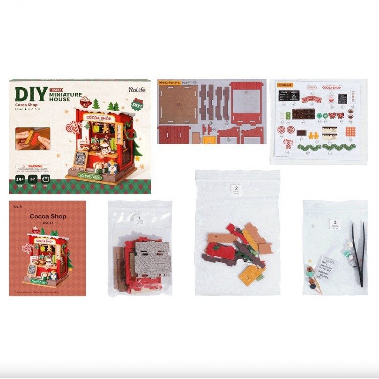 Robotime - Christmas Cocoa shop, 3D slagalica - DS042 | Minimals