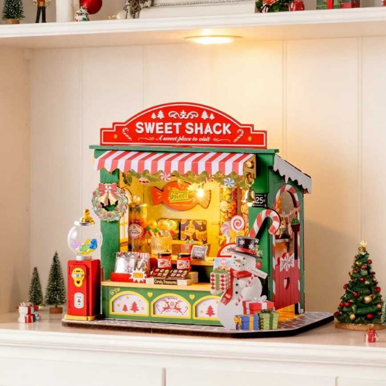 Robotime - Christmas Candy Stand, 3D slagalica - DS043 | Minimals