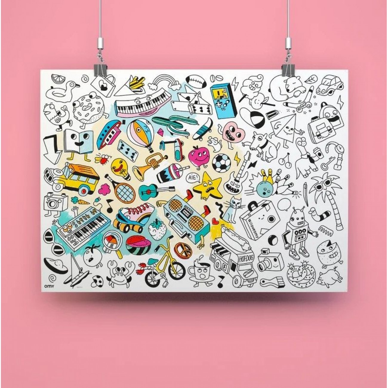 OMY - Poster za bojenje Pop art - POS77 | Minimals