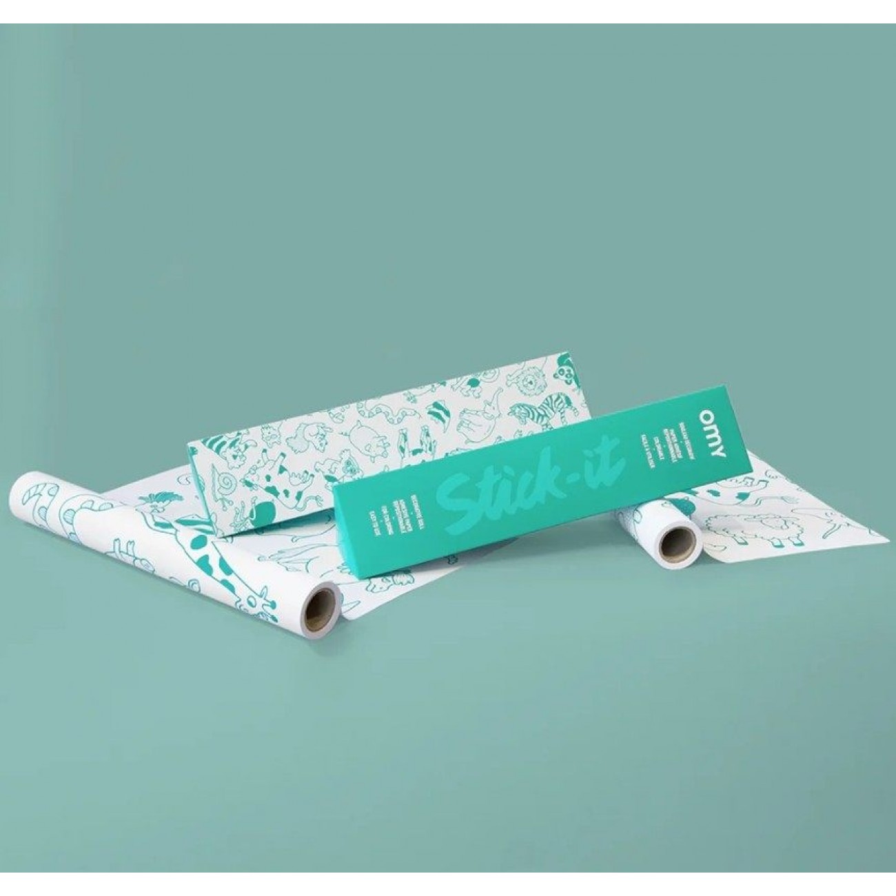 OMY - Bojanka samolepljiva Životinje - ROLLSTICK02 | Minimals